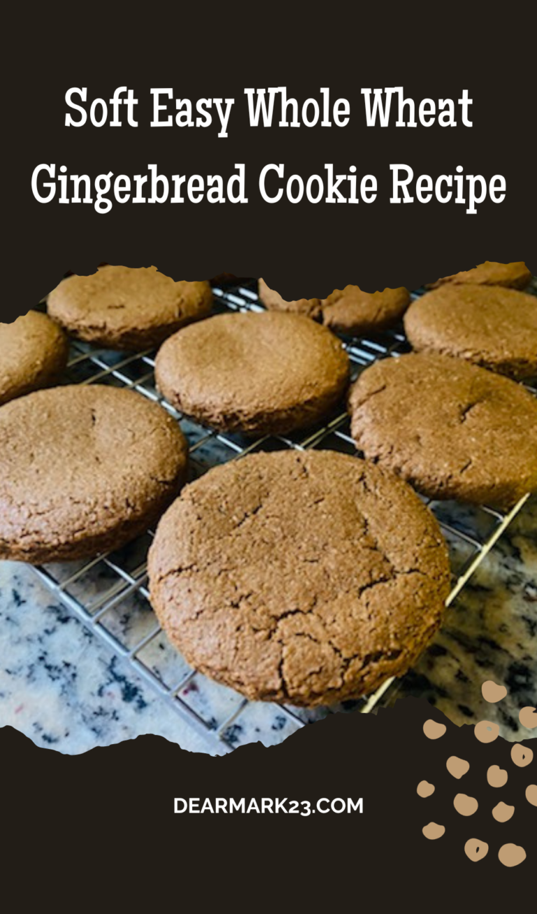 Soft Easy Whole Wheat Gingerbread Cookie Recipe - dearmark23.com